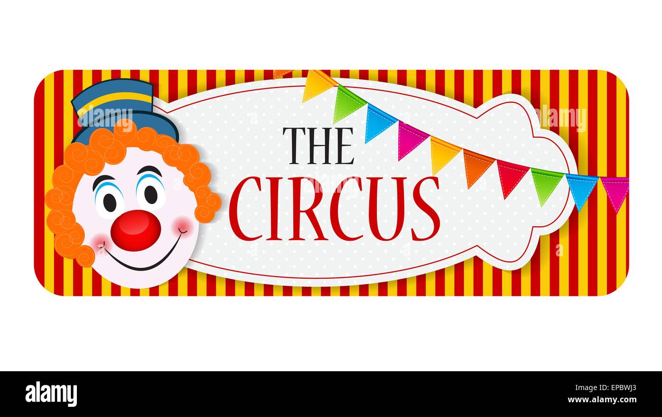 The Circus Banner Vector Illustration Stock Vector Image & Art - Alamy