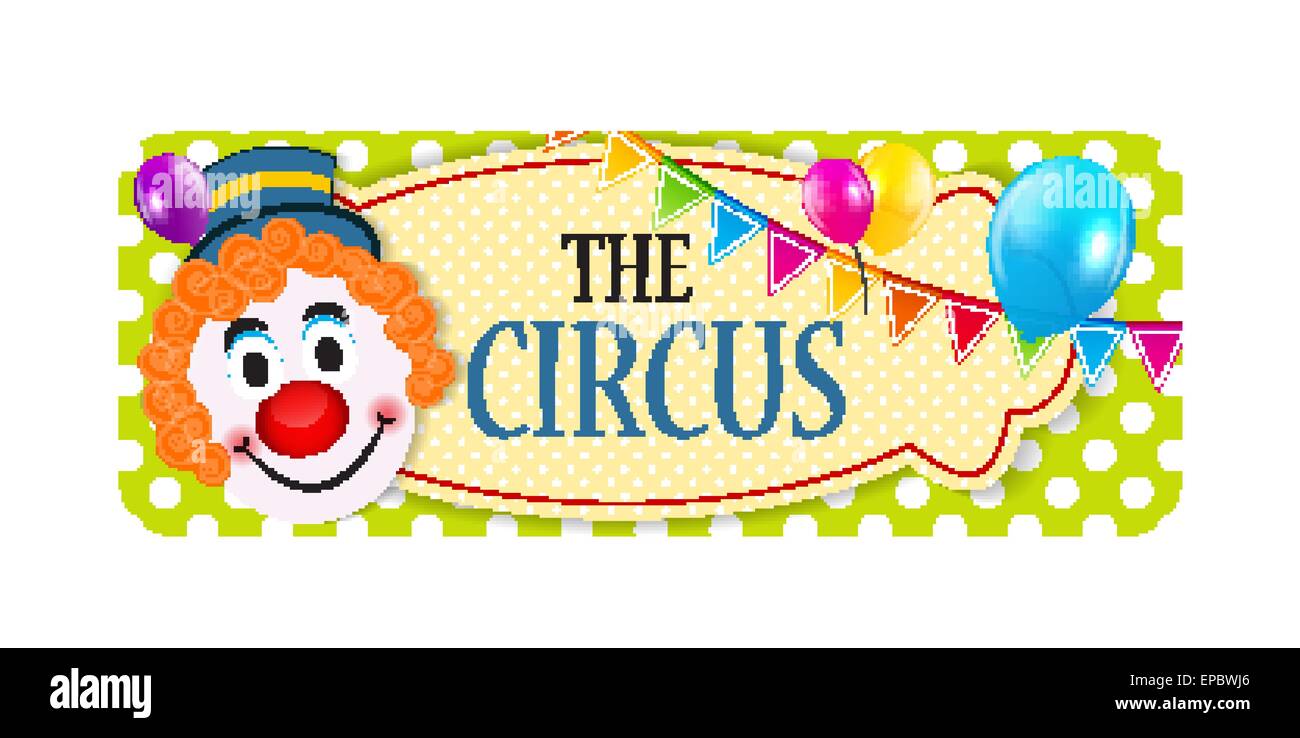 The Circus Banner Vector Illustration Stock Vector Image & Art - Alamy