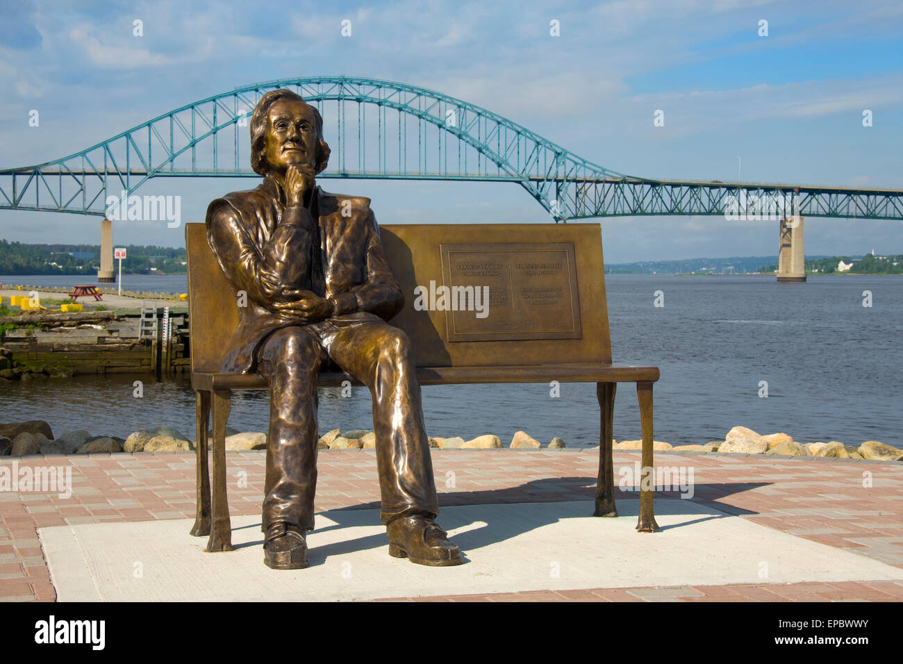 Statue Of Francis Peabody The Founder Of Chatham, Miramichi, New ...
