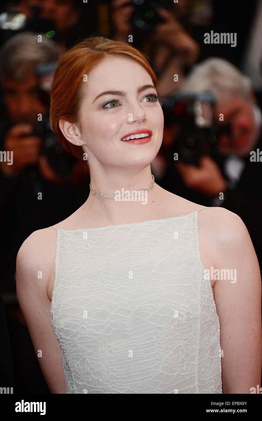 Cannes, France. 15th May, 2015. CANNES, FRANCE - MAY 15: Emma Stone ...