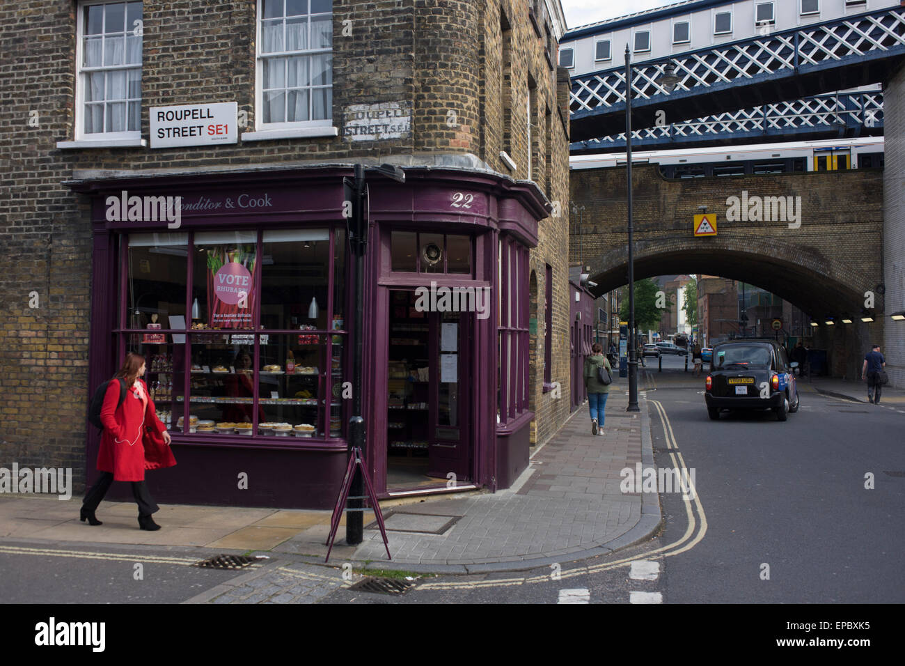 Victorian bakery/cafe on the corner of Roupell Street, Waterloo, south ...