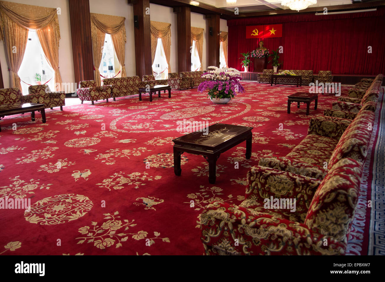 Reunification Palace of Independence formal reception hall, conference ...