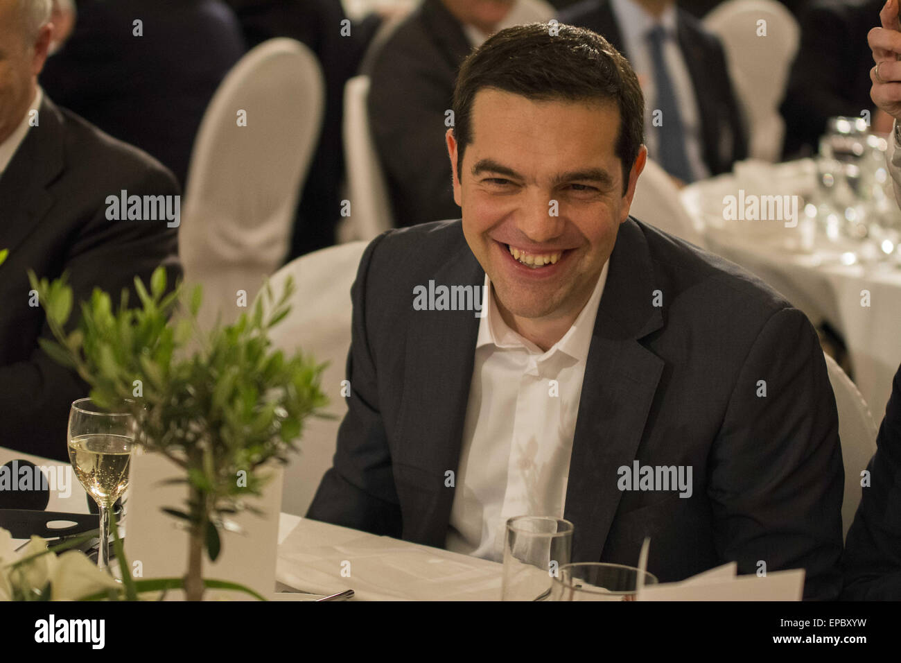 Greek prime minister Alexis Tsipras attends the annual conference of ...