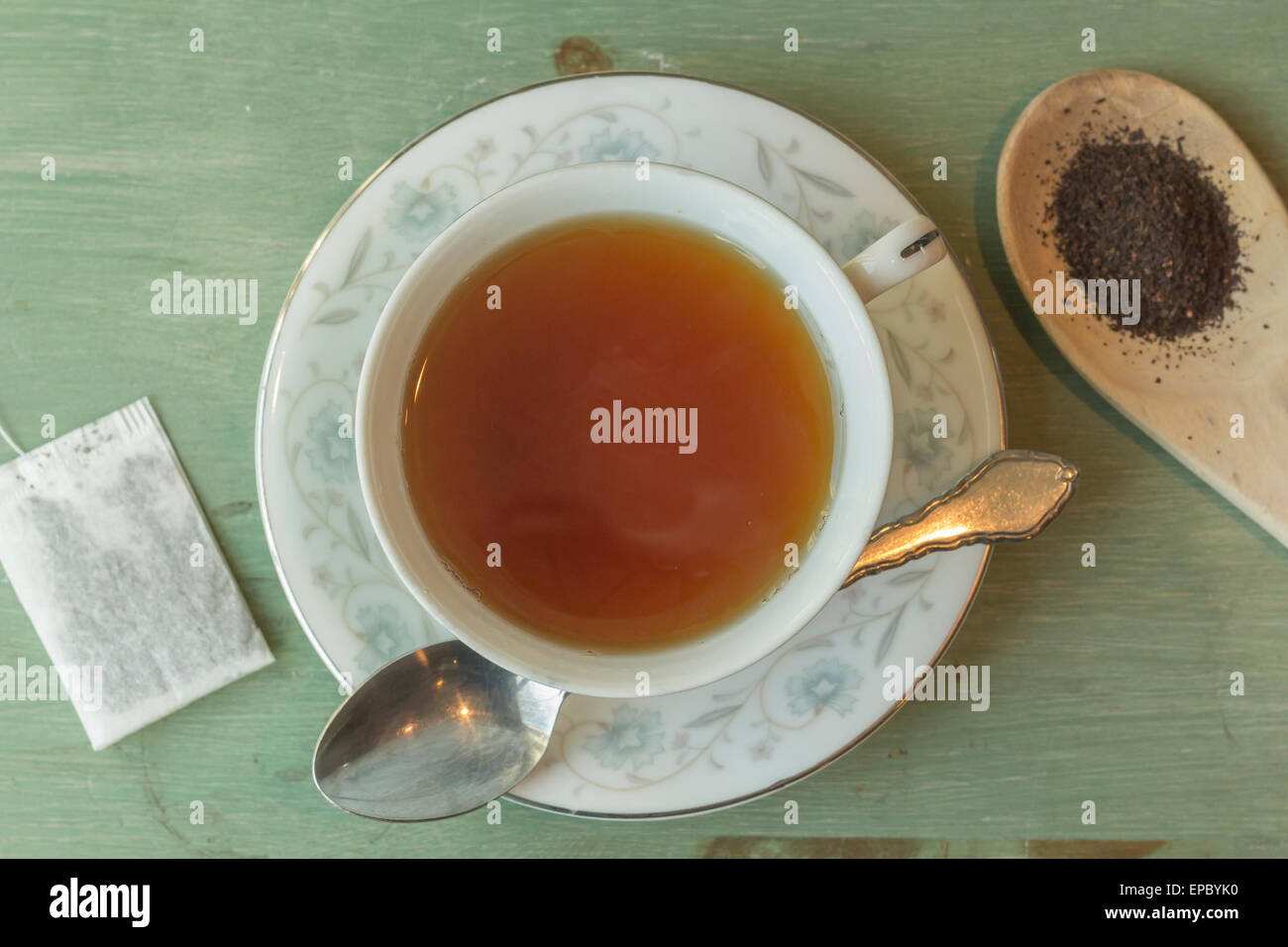 British black tea in a dainty tea cup and saucer Stock Photo - Alamy