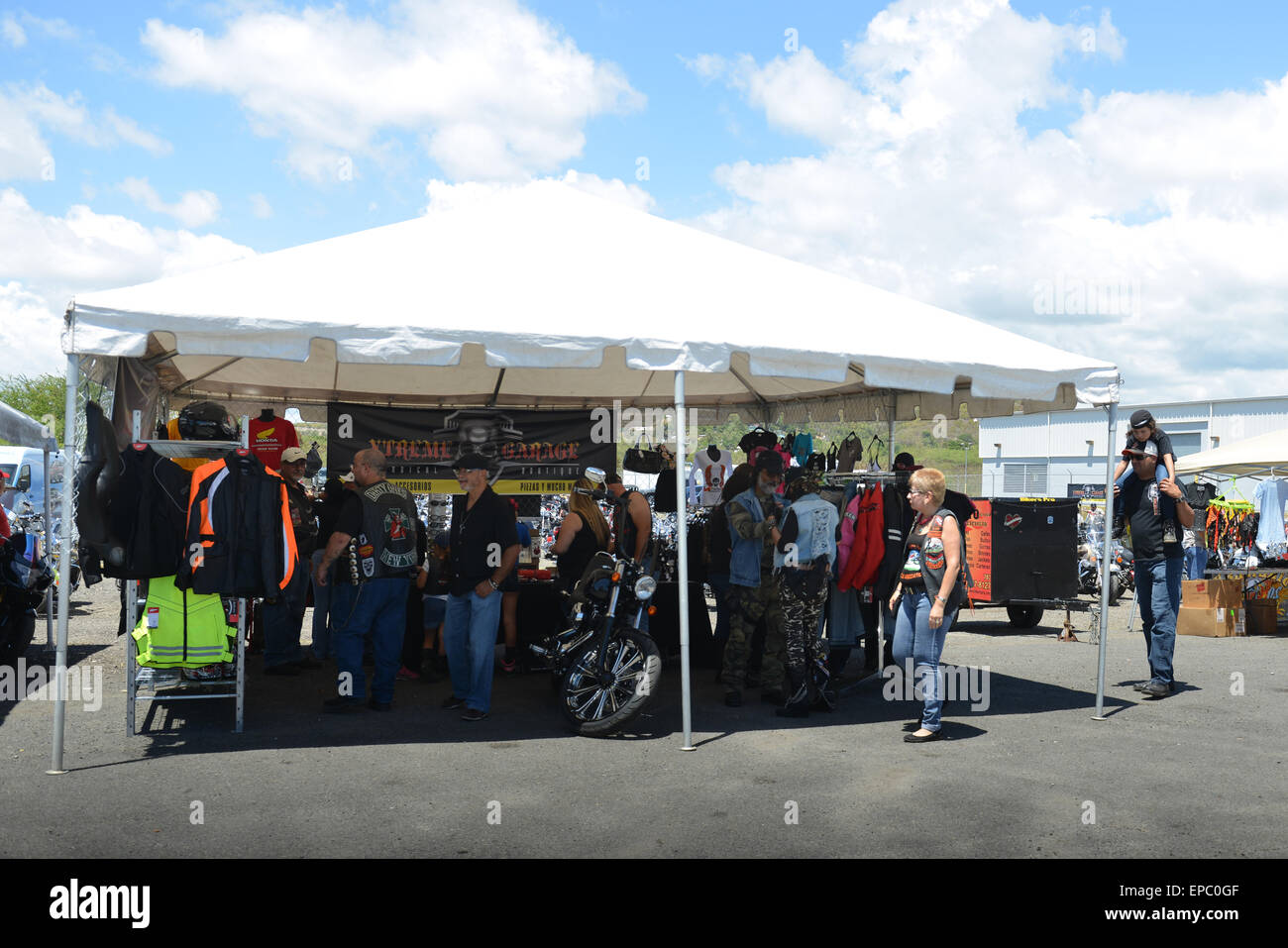 Biker event in Ponce, Puerto Rico. Caribbean Island. USA territory ...