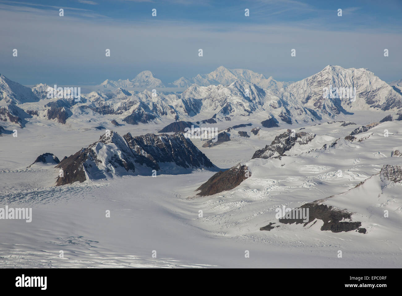 The St. Elias Icefields in Kluane National Park and Reserve; Yukon ...