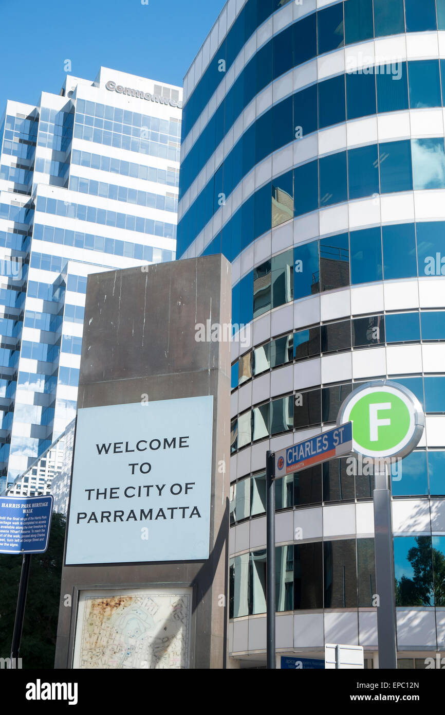 Parramatta, a major city in new south wales, australia with the ne ...