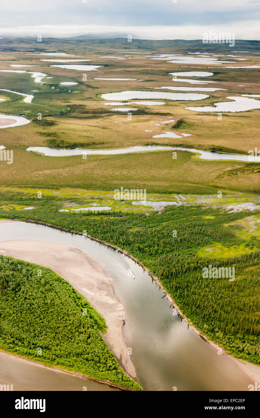 Aerial view alaska wetlands hi-res stock photography and images - Alamy