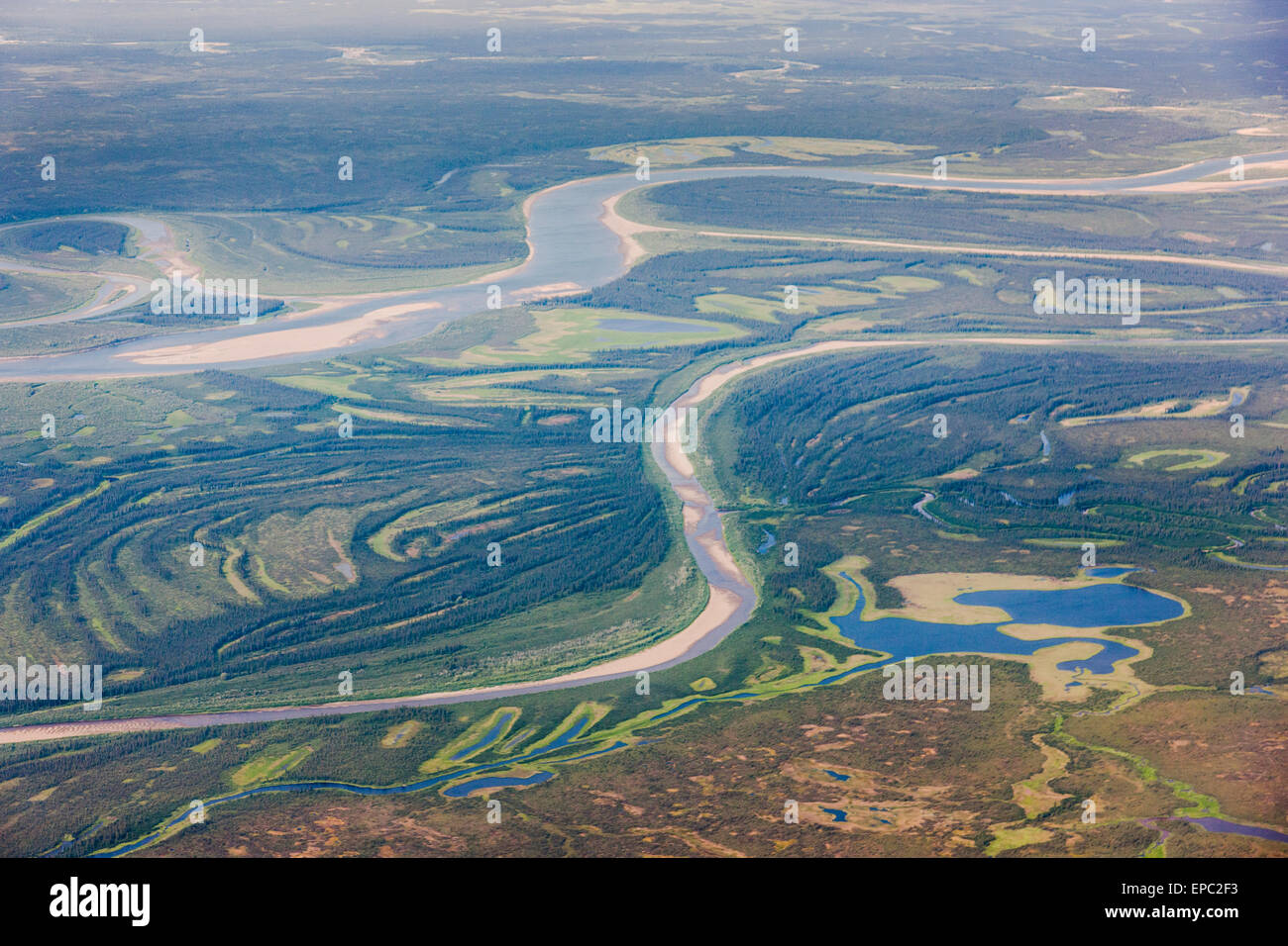 Aerial View Alaska Wetlands High Resolution Stock Photography and ...