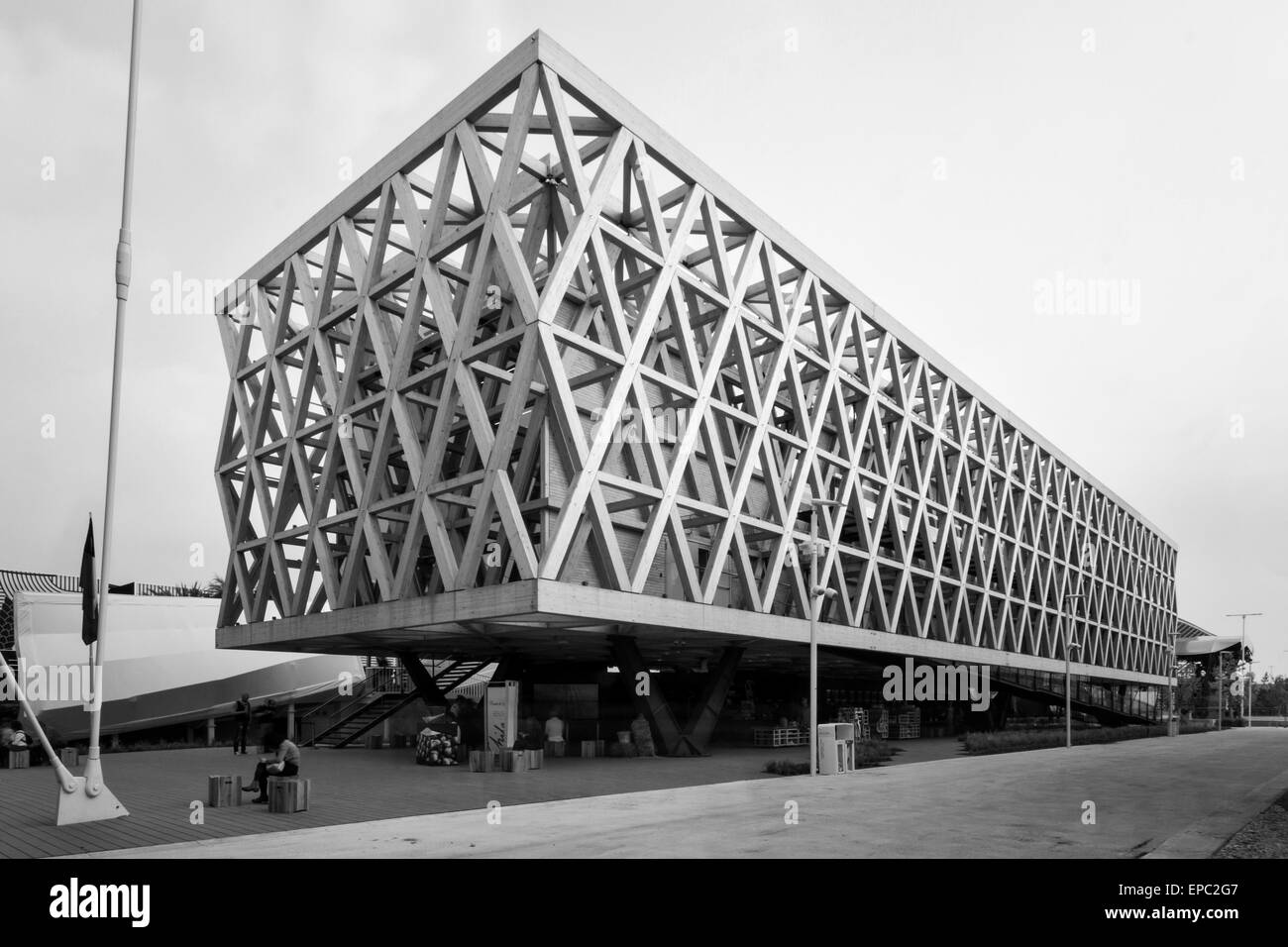 Milan, Italy, 5th May 2015. The Chilean pavilion by Undurraga Devés ...