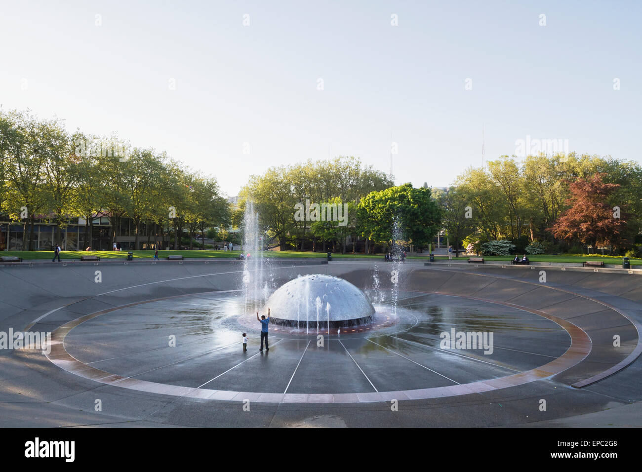 International Fountain at Seattle Center, Seattle, Washington, United ...