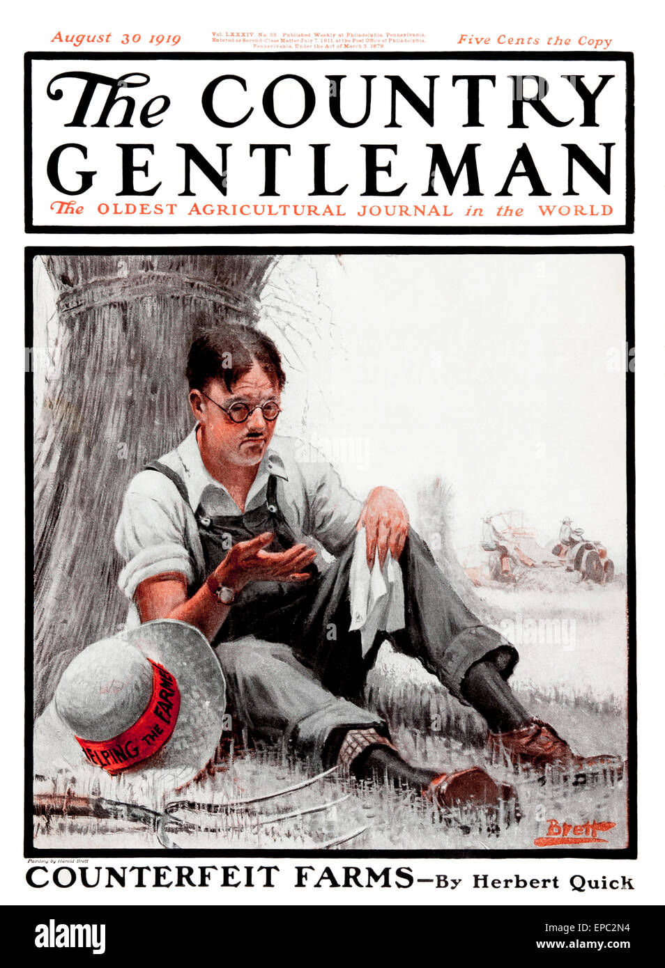 Vintage farm magazine cover hi-res stock photography and images - Alamy