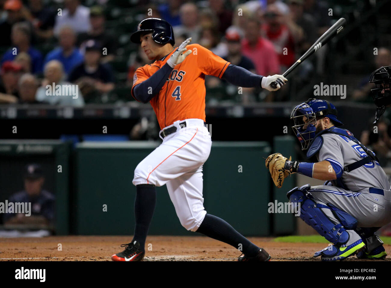 Houston, TX, USA. 15th May, 2015. Houston Astros right fielder George ...