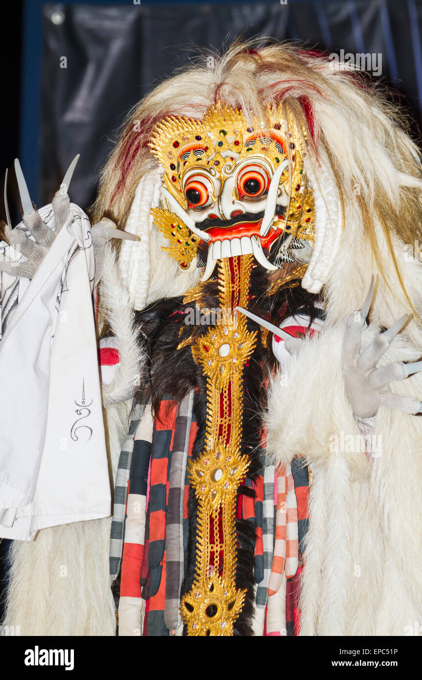 Rangda, a mythological creature in a Barong dance performance by the ...