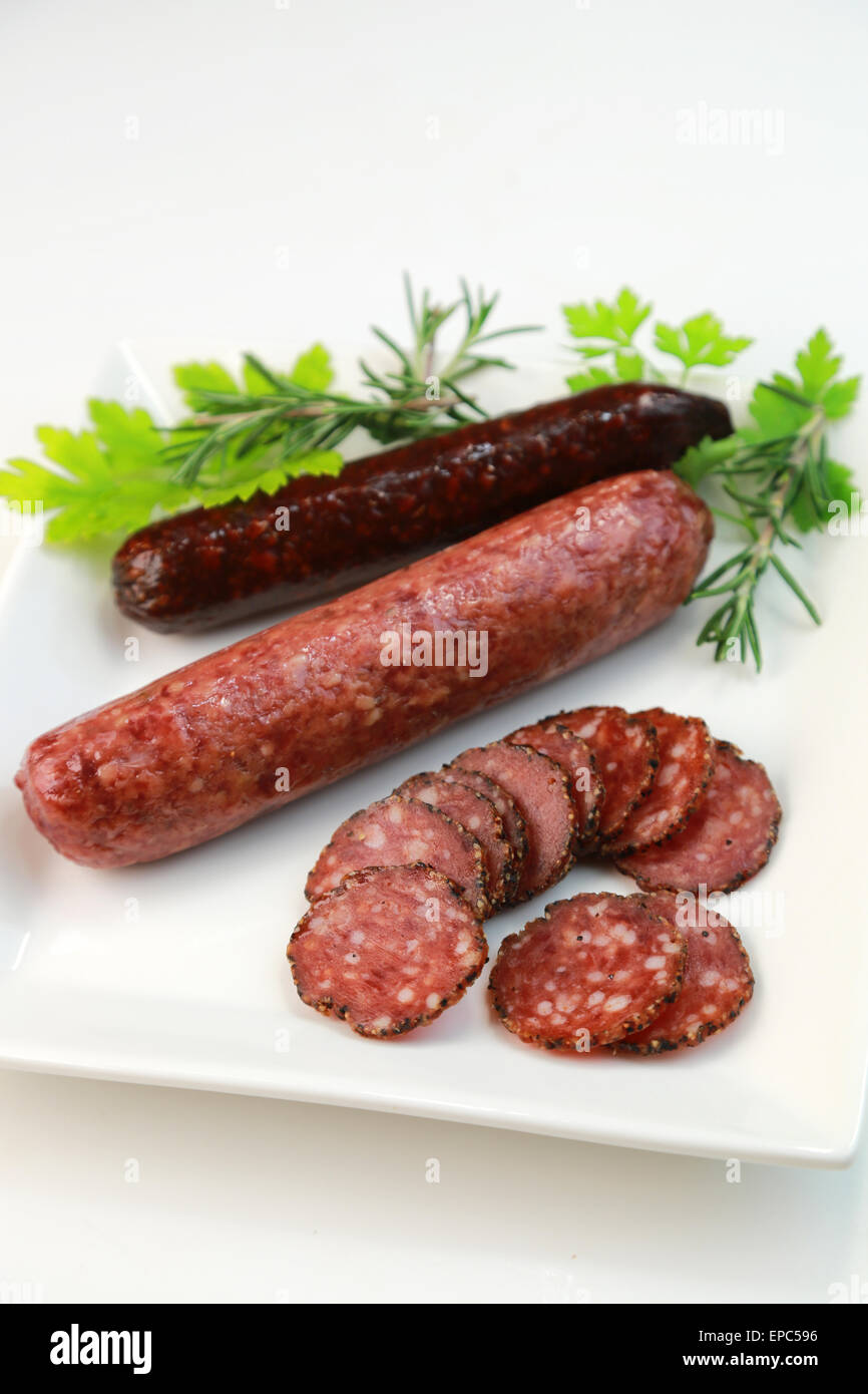 Salami vertical hi-res stock photography and images - Alamy