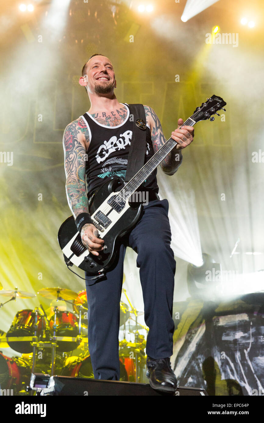Michael Poulsen Band Volbeat Performs Stock Photos & Michael Poulsen ...