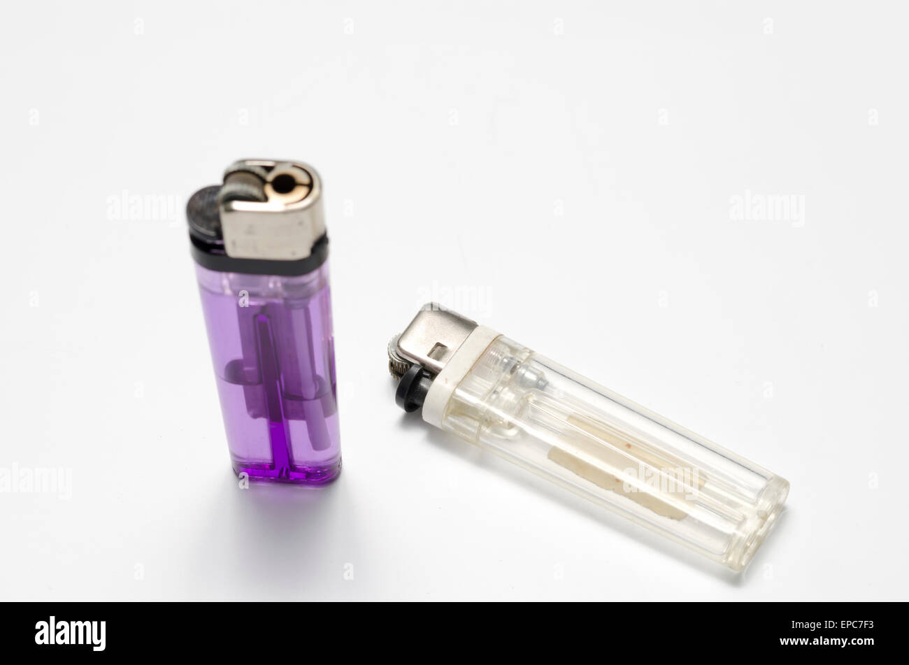 lighter on a white background Stock Photo - Alamy