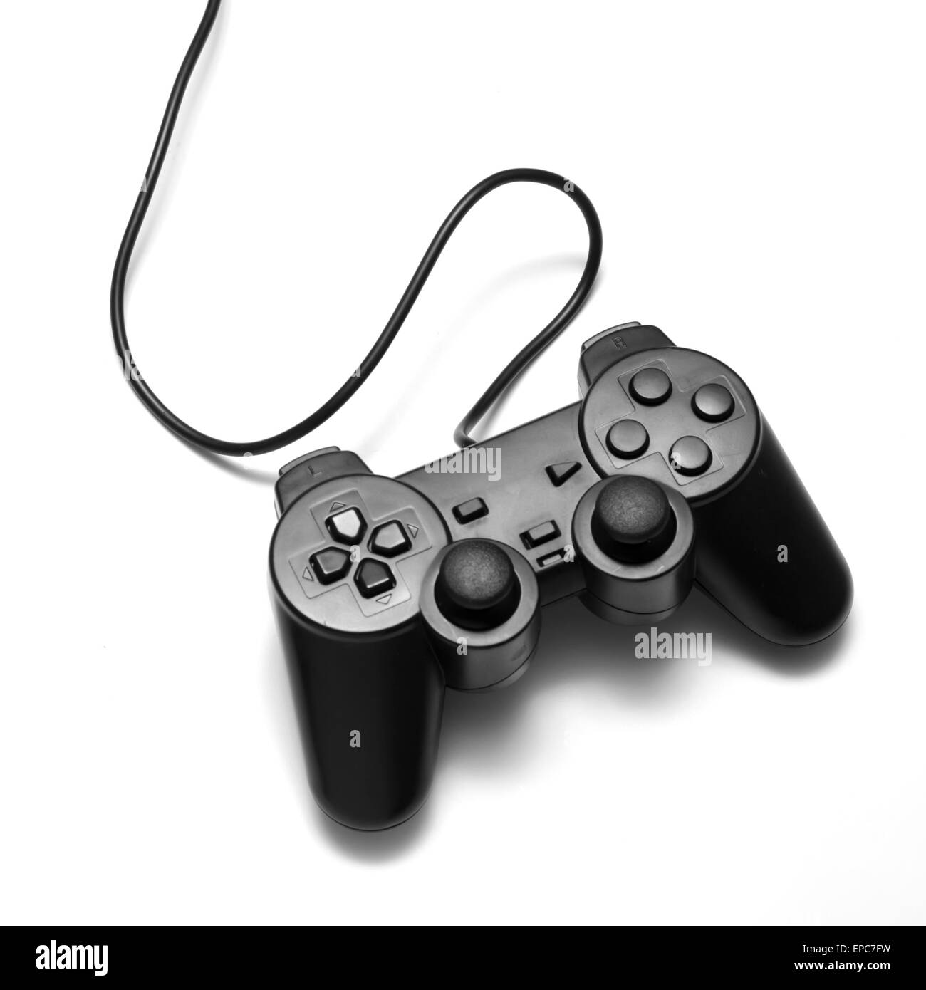 video game controller on a white background Stock Photo - Alamy