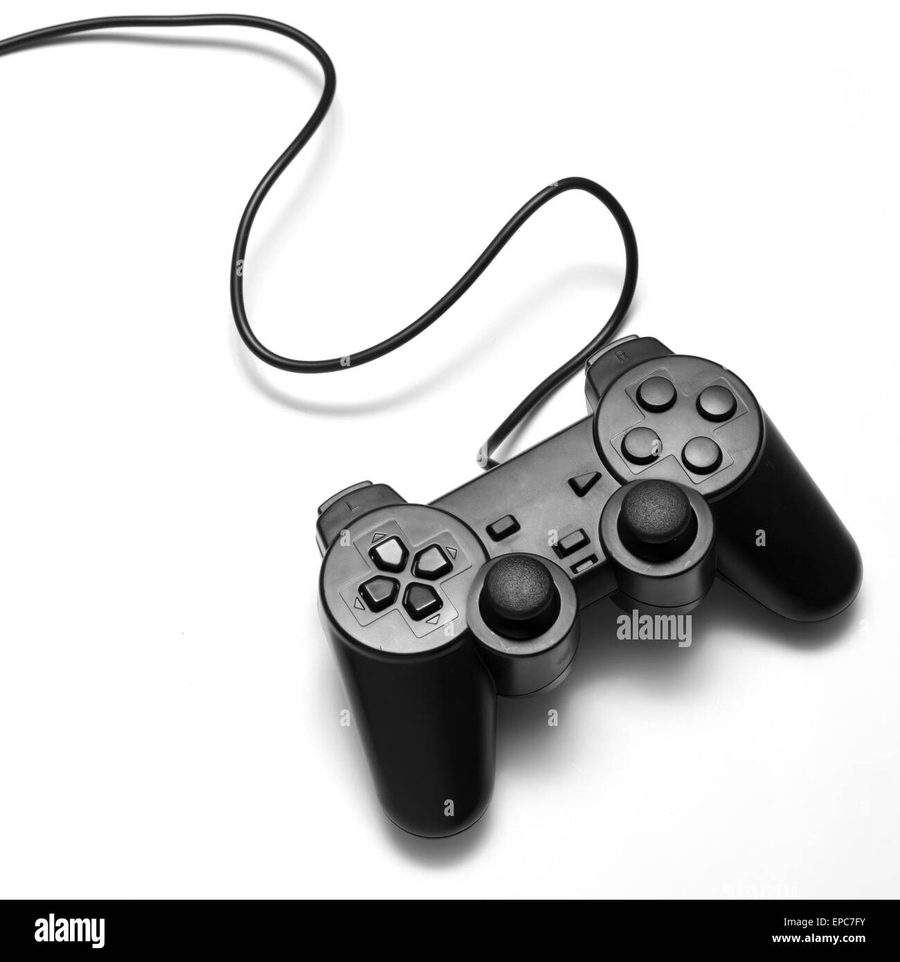 video game controller on a white background Stock Photo - Alamy