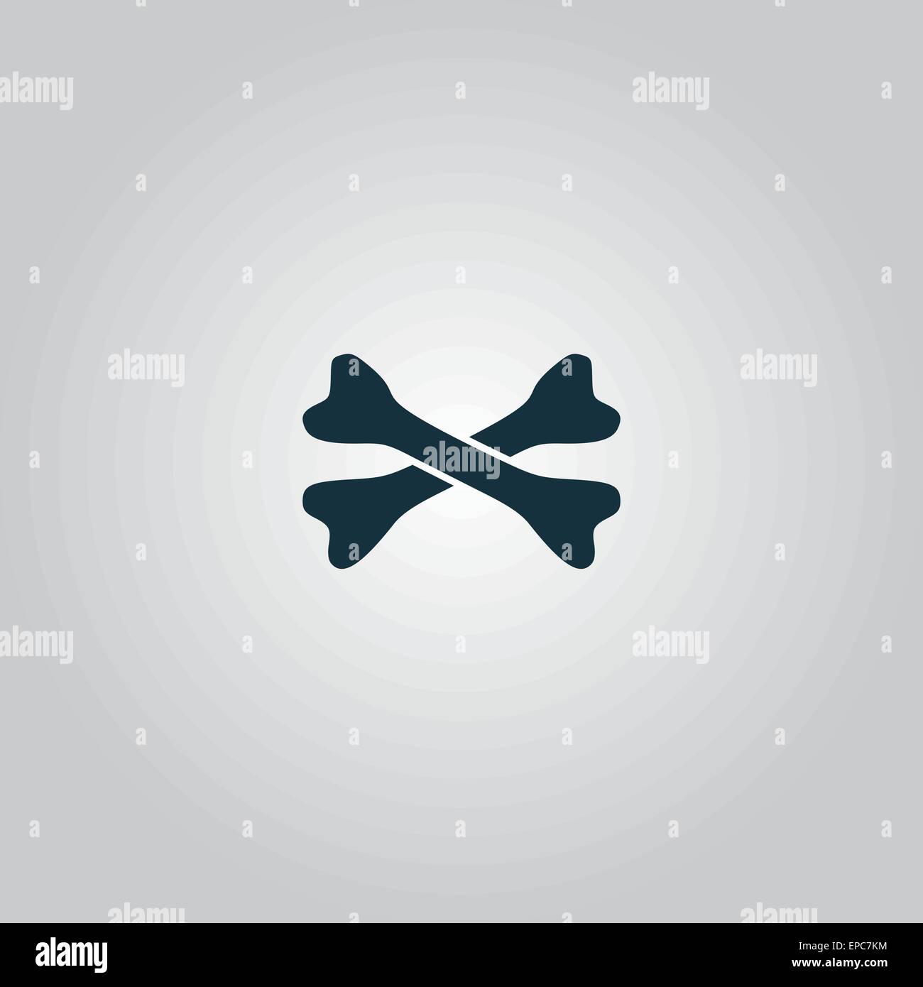 Two bone icon vector Stock Vector Image & Art - Alamy