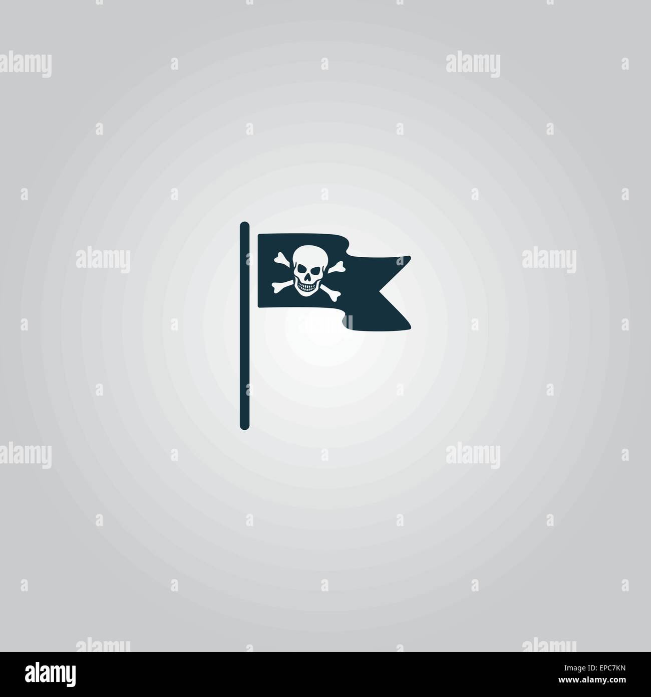 Jolly Roger Or Skull And Cross Bones Pirate Flag Stock Vector Image