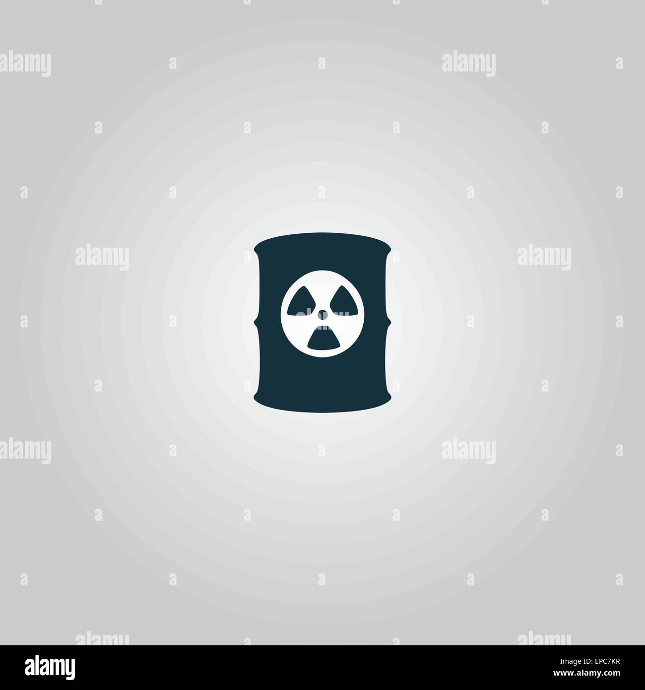 Container with radioactive waste vector icon Stock Vector Image & Art ...