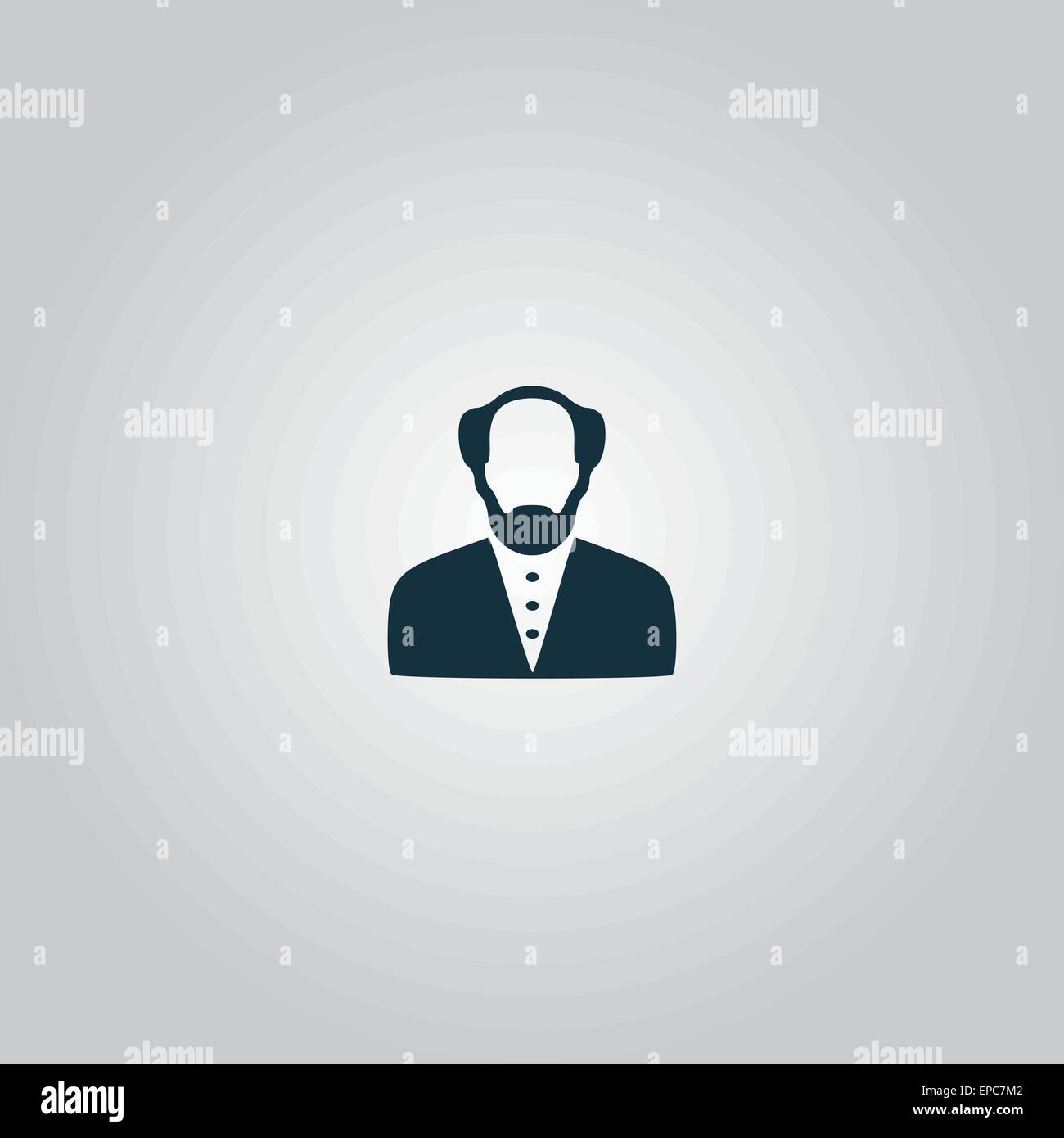 Scientist glasses icon flat Stock Vector Images - Alamy