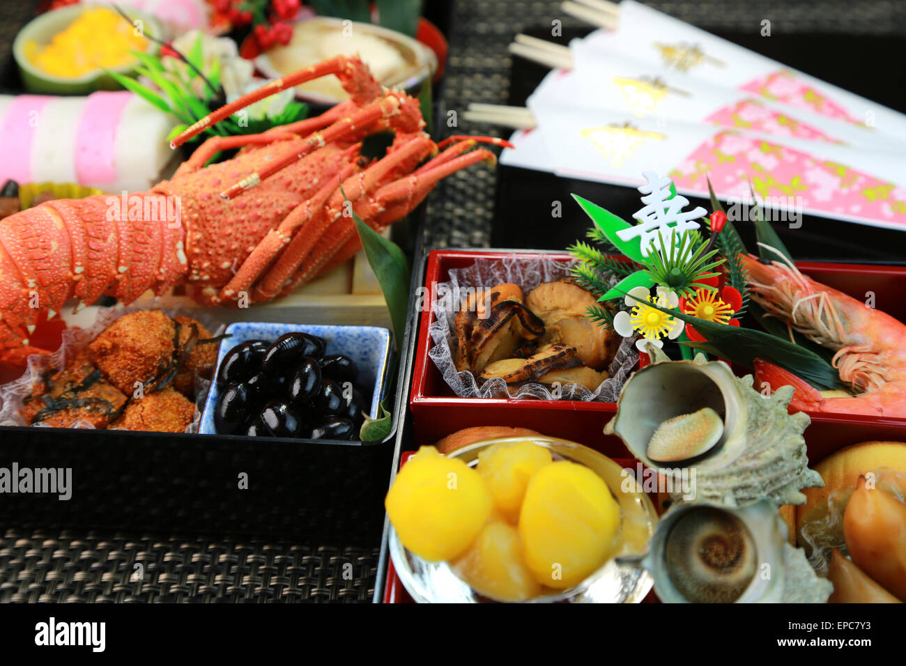 Japanese Special New Year's Food Stock Photo - Alamy