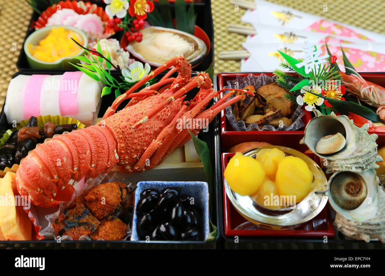 Japanese Special New Year's Food Stock Photo - Alamy