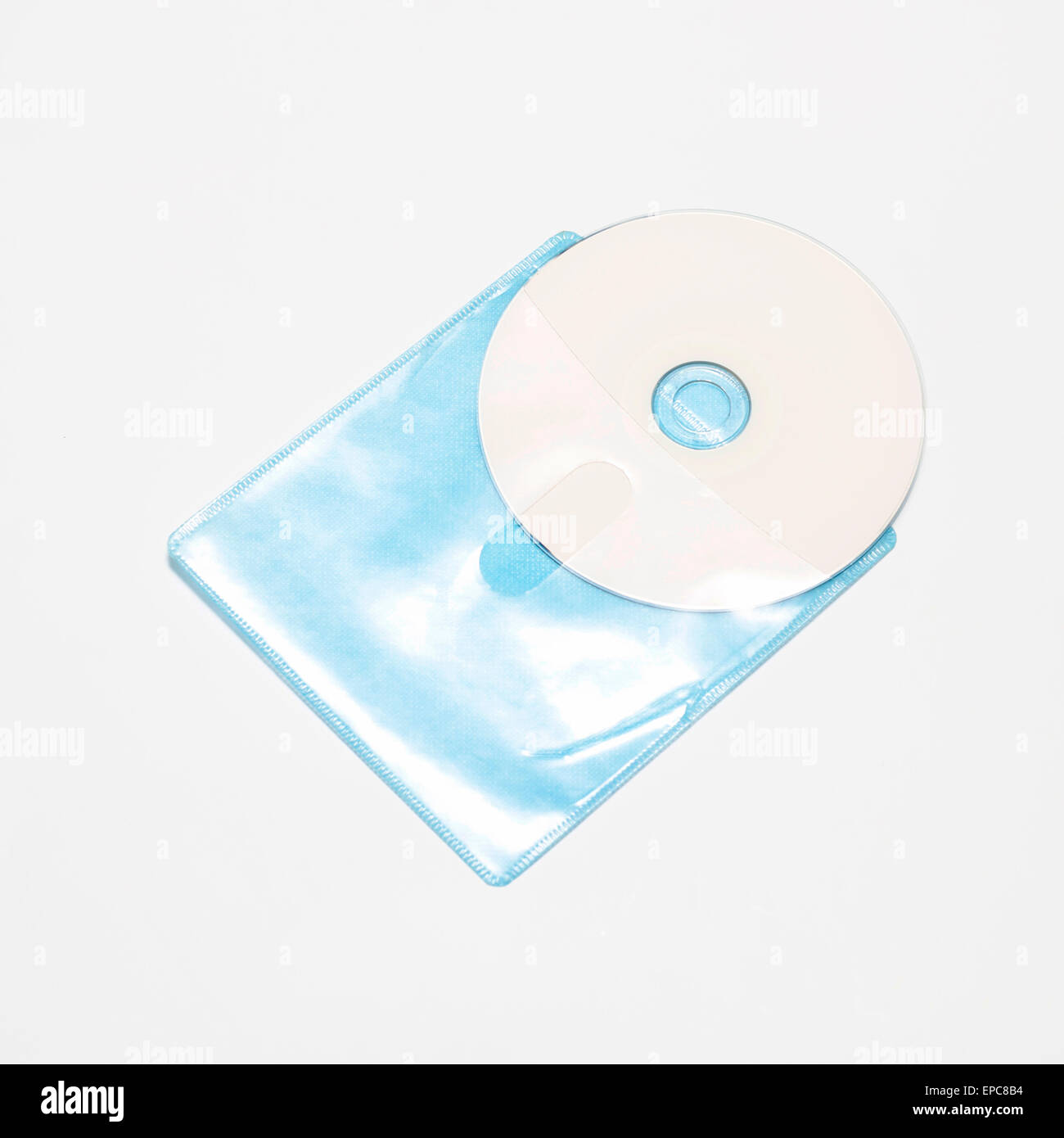 blue plastic dvd case on a white background Stock Photo - Alamy