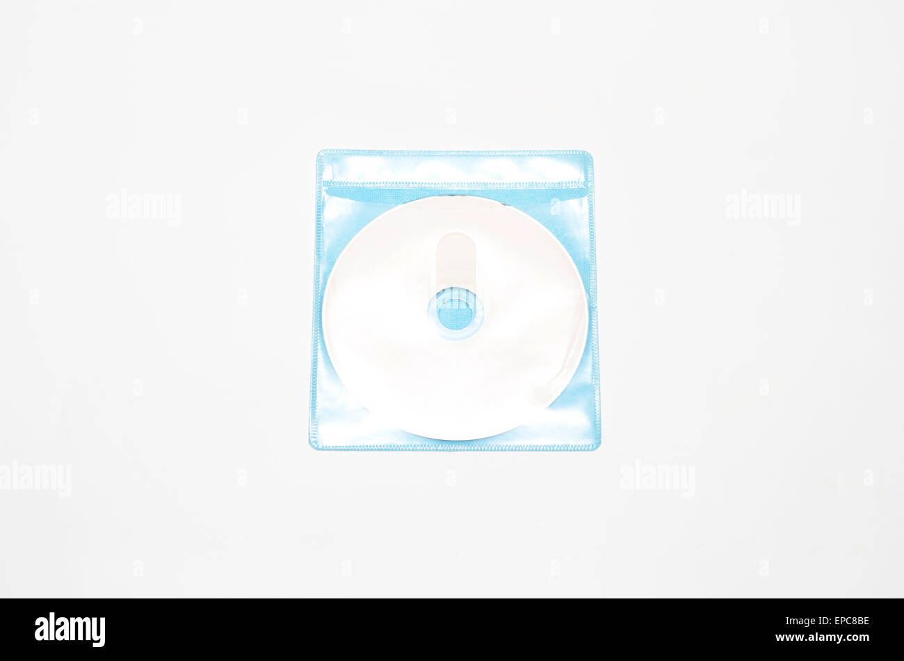 blue plastic dvd case on a white background Stock Photo - Alamy