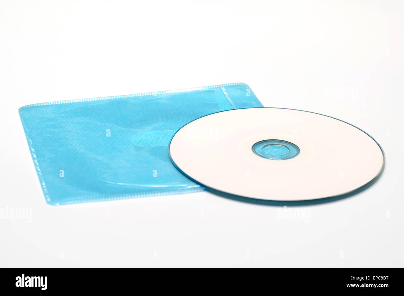 blue plastic dvd case on a white background Stock Photo - Alamy