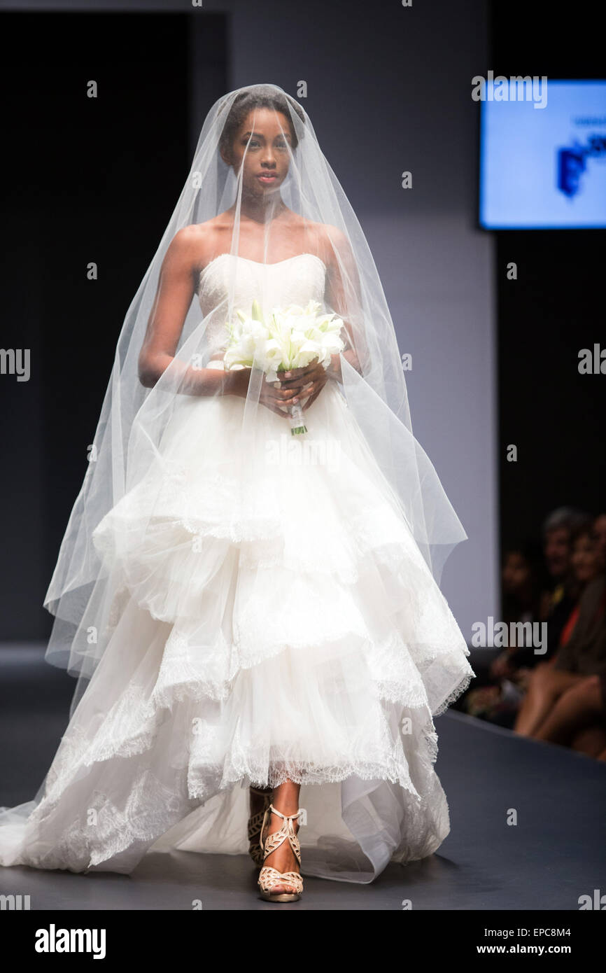 Santo Domingo, Dominican Republic. 15th May, 2015. A model presents a ...
