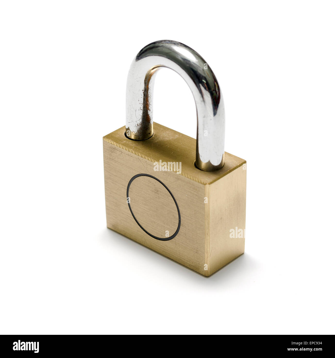 padlock on a white background Stock Photo - Alamy