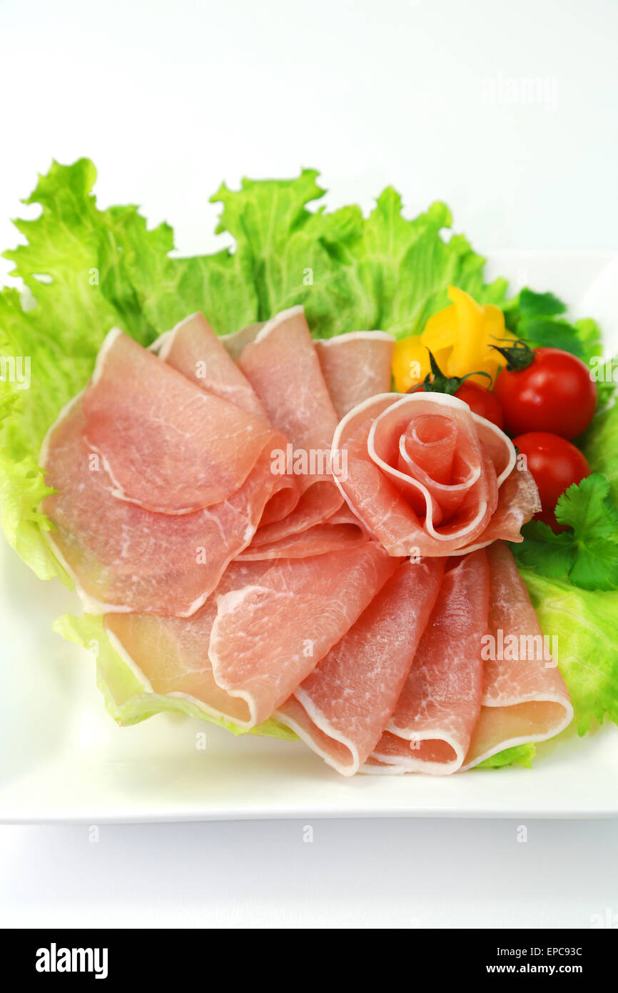 Tomato raw ham hi-res stock photography and images - Alamy