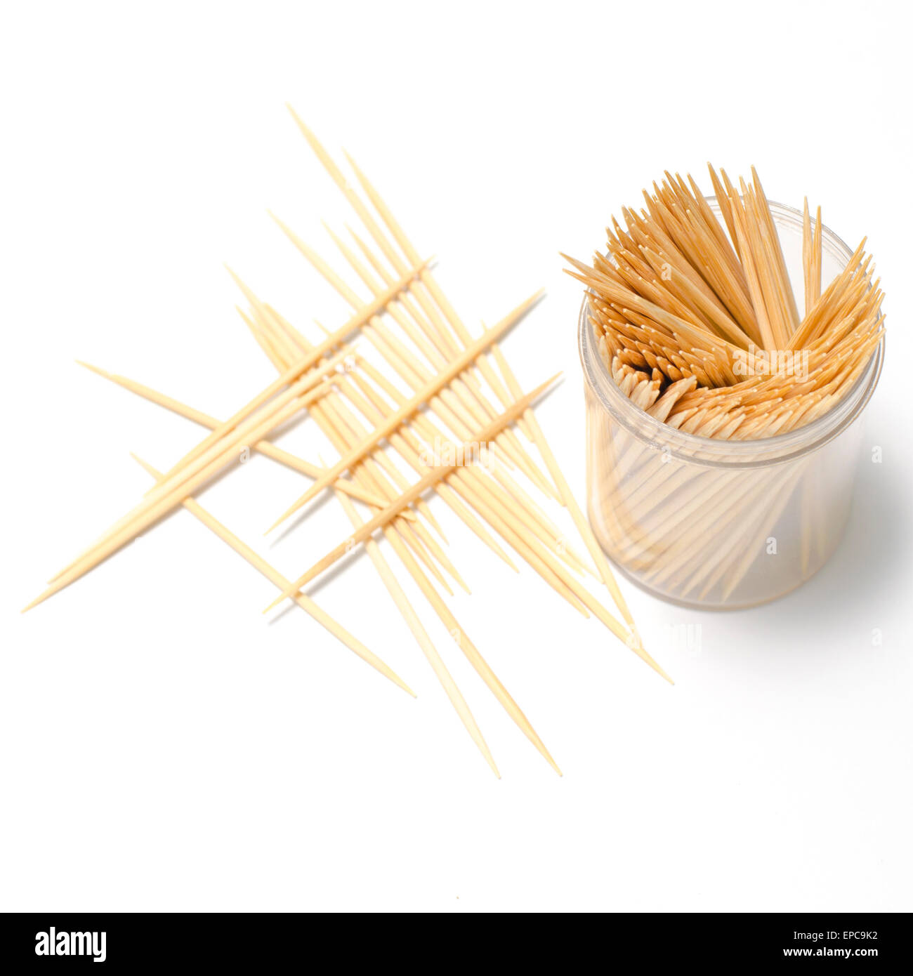 toothpicks on a white background Stock Photo - Alamy