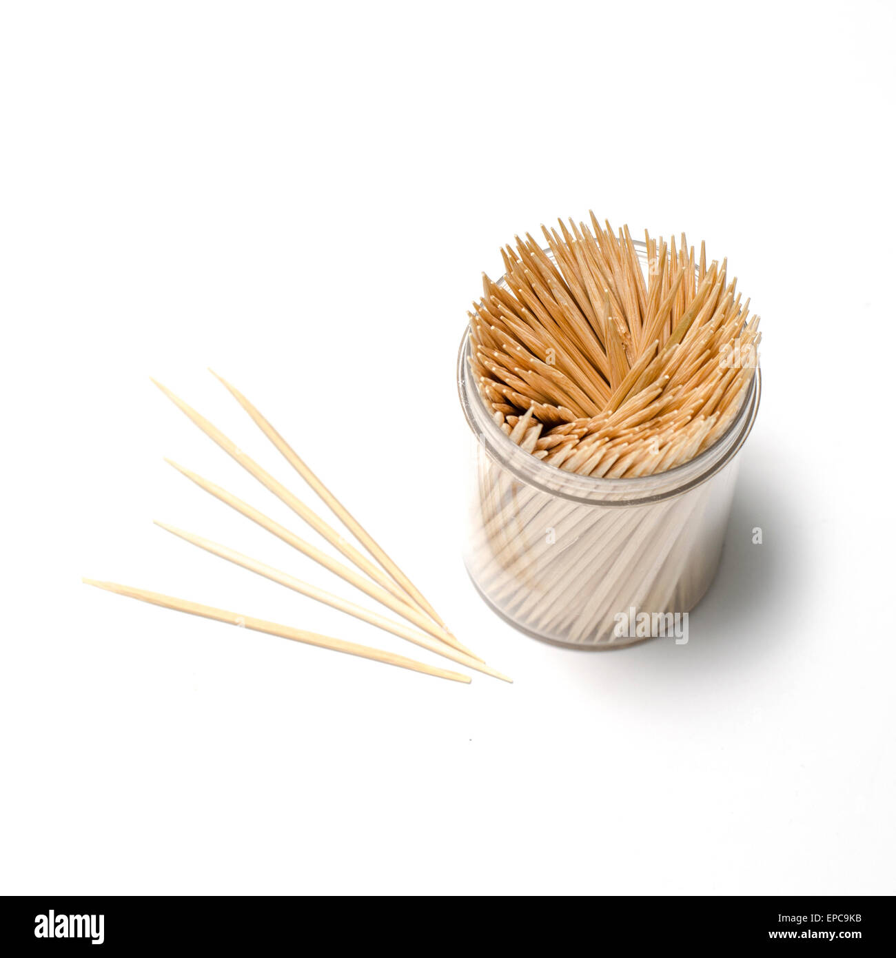 toothpicks on a white background Stock Photo - Alamy