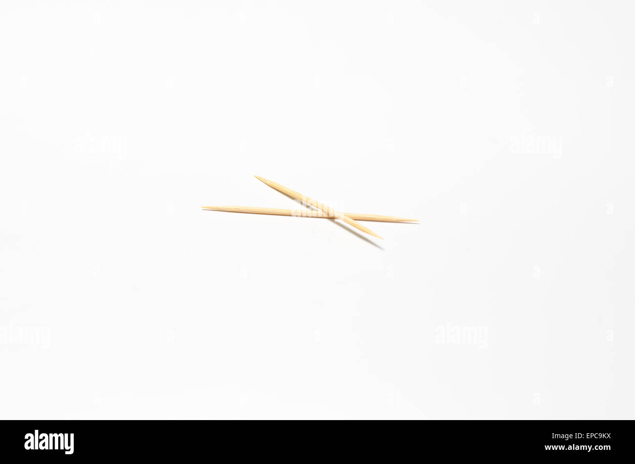 toothpicks on a white background Stock Photo - Alamy