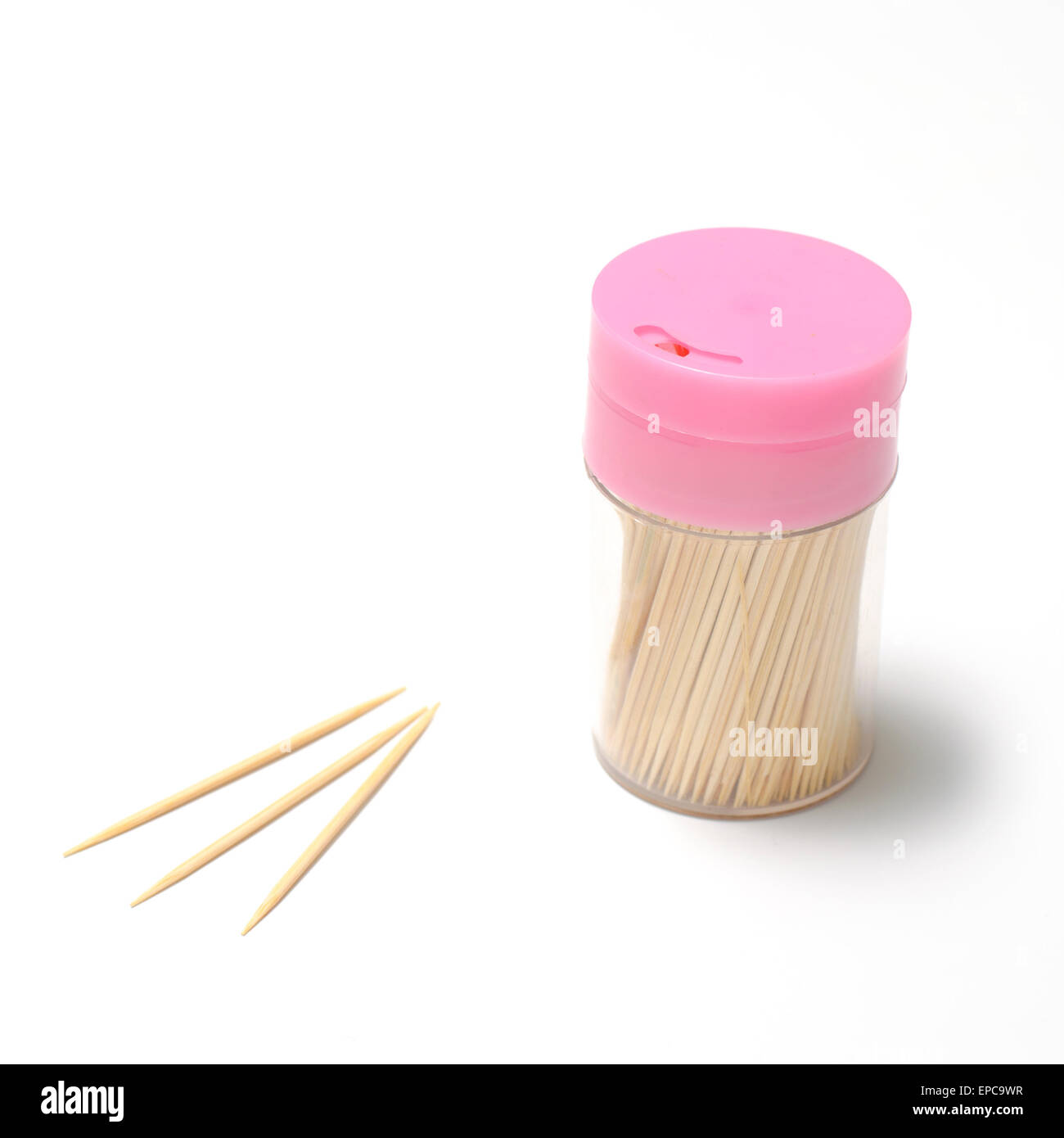 toothpicks on a white background Stock Photo - Alamy