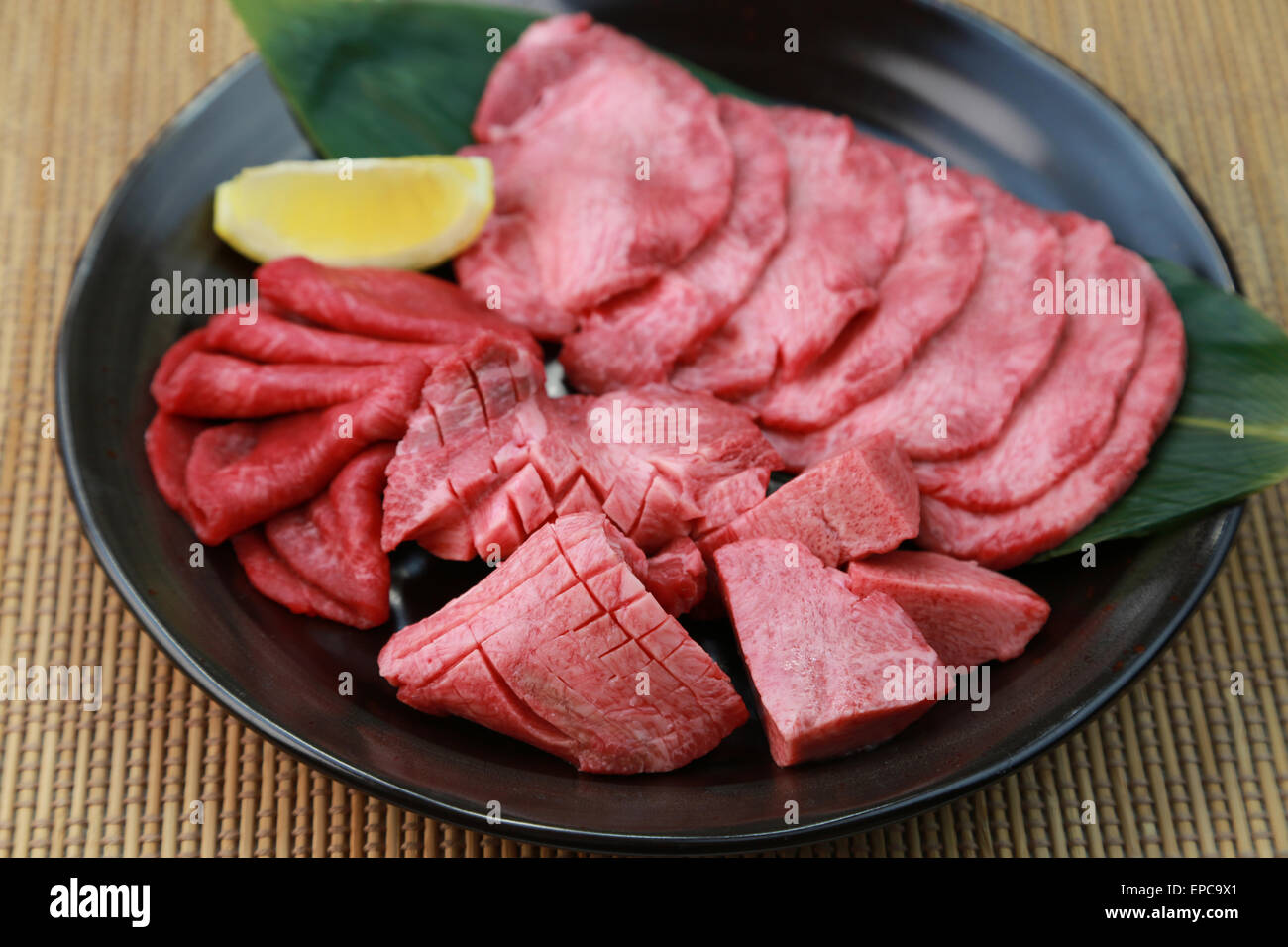 Raw beef tongue hi-res stock photography and images - Alamy