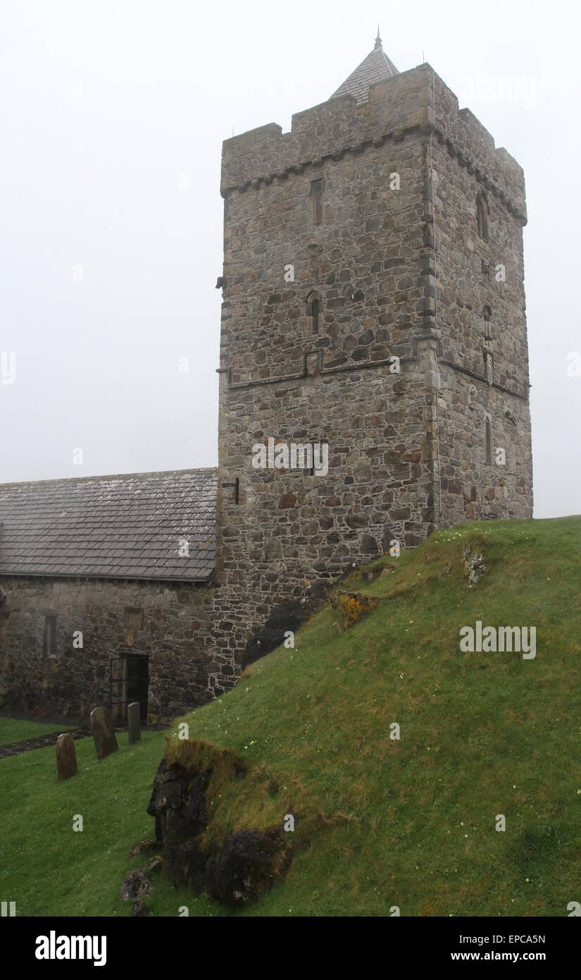 Exterior of St Clements Church Rodel Isle of Harris Scotland May 2014 ...