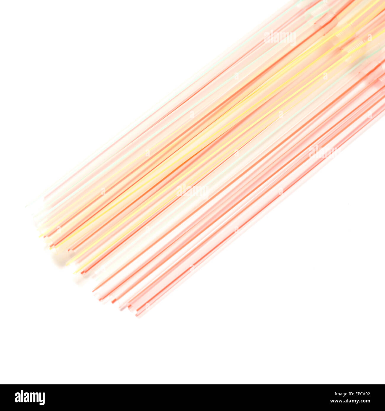 straw on a white background Stock Photo - Alamy