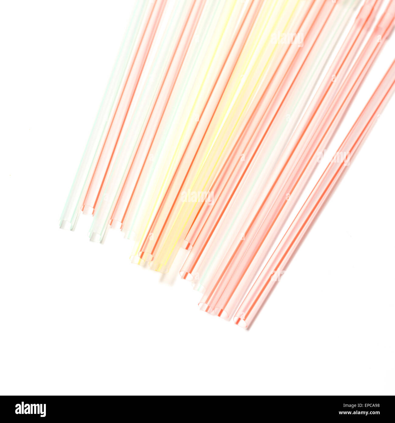 straw on a white background Stock Photo - Alamy