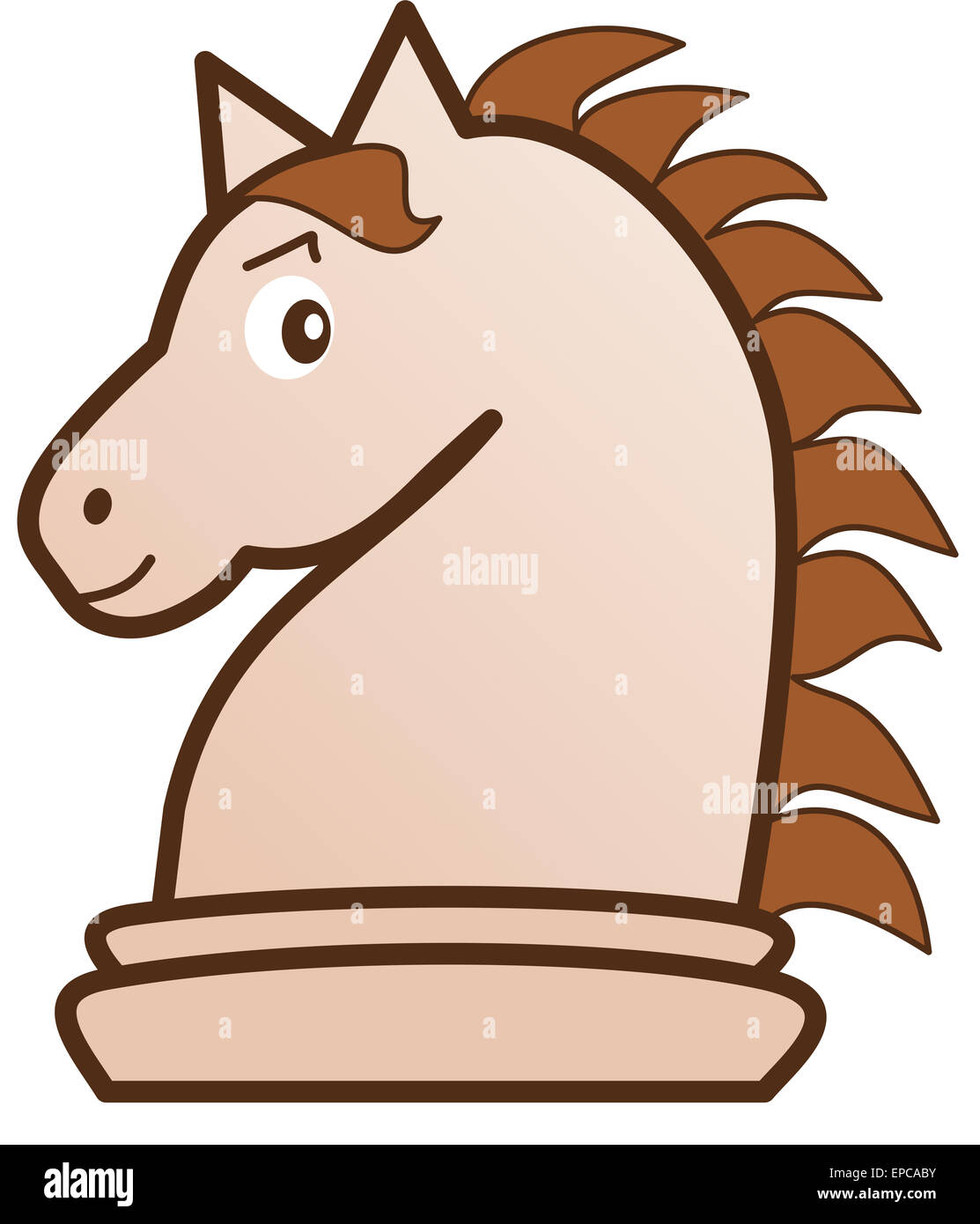 Light knight chess piece cartoon illustration Stock Photo - Alamy