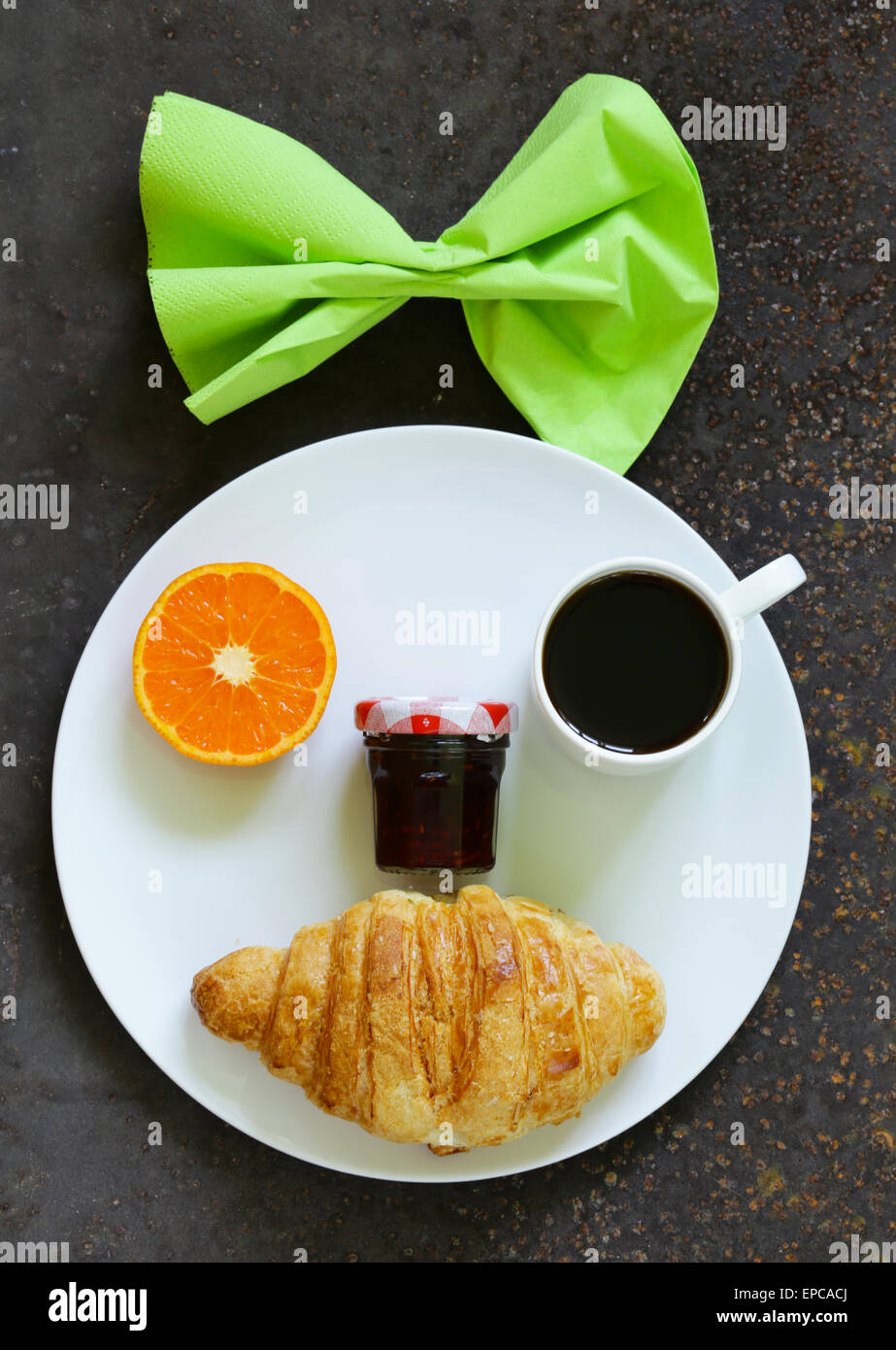 Funny face serving breakfast hi-res stock photography and images - Alamy