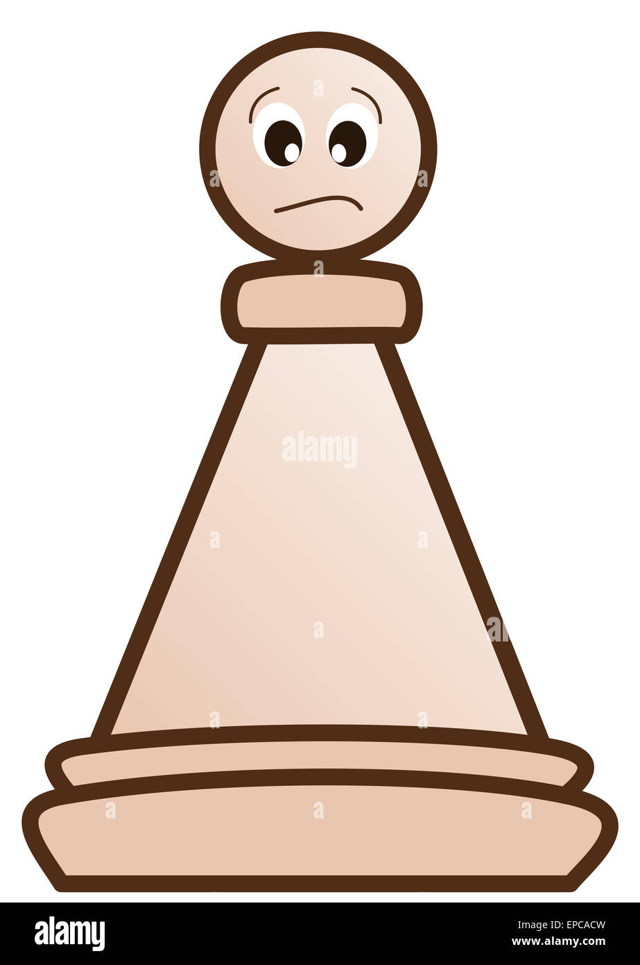 Light pawn chess piece cartoon illustration Stock Photo - Alamy