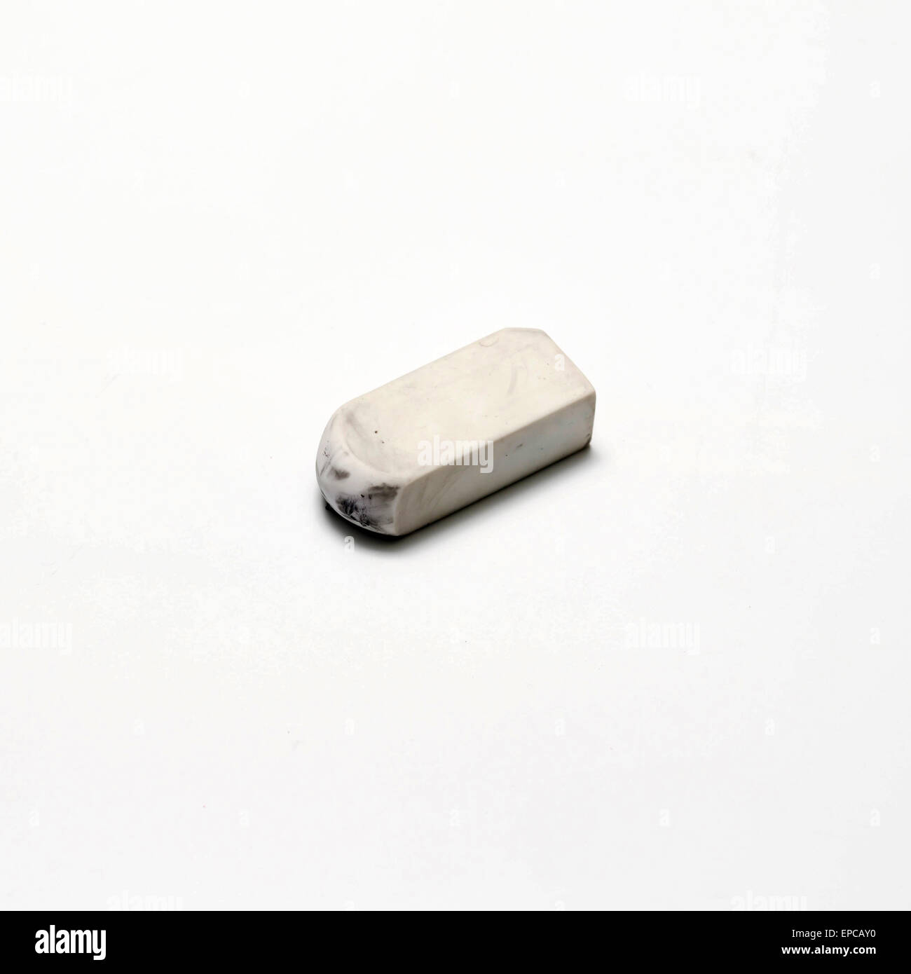 eraser on a white background Stock Photo - Alamy