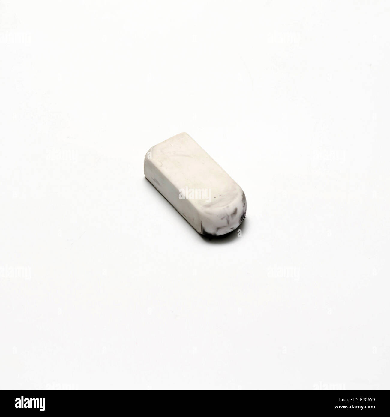 eraser on a white background Stock Photo - Alamy