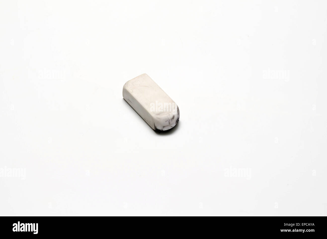 eraser on a white background Stock Photo - Alamy