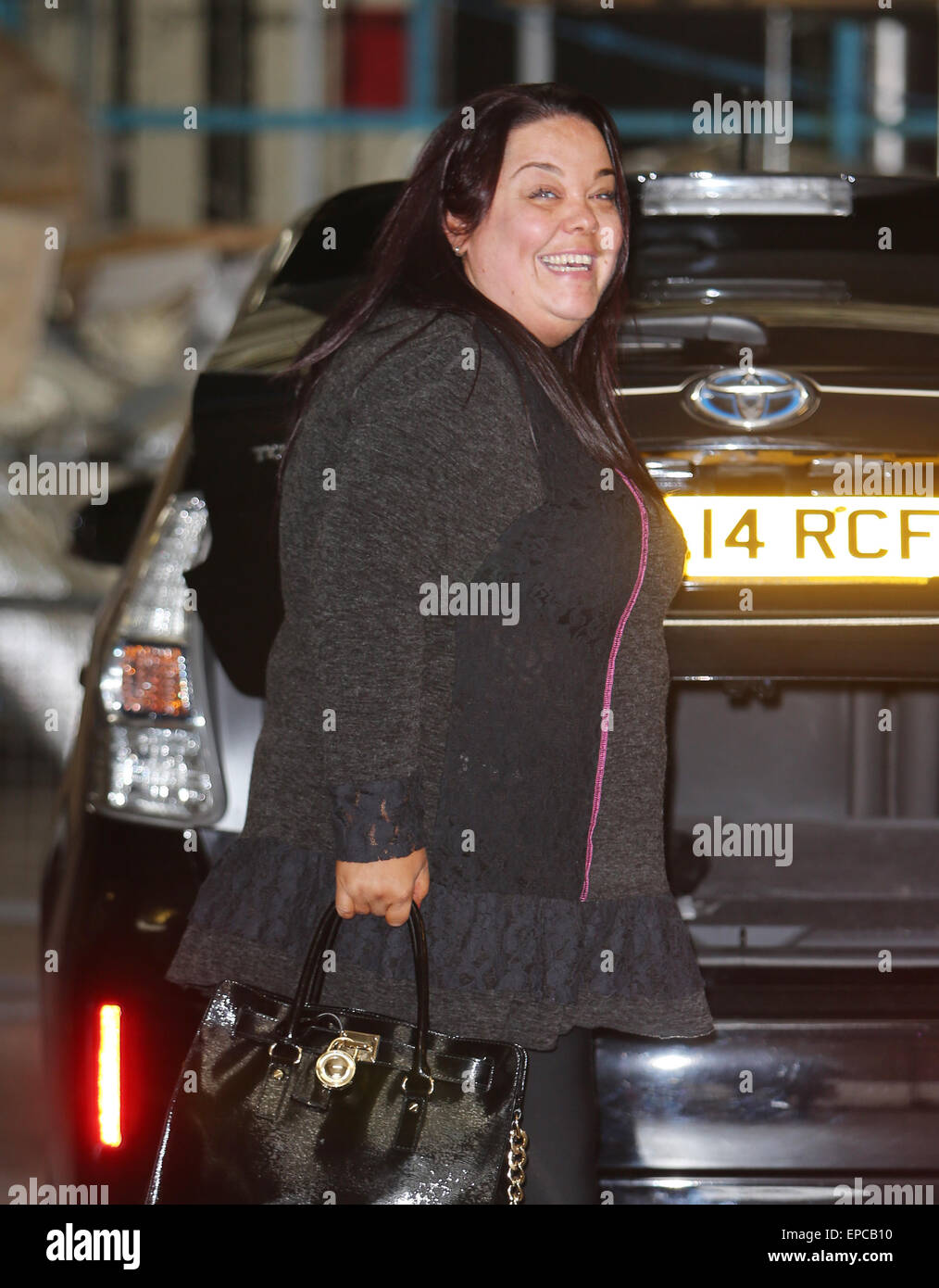Lisa Riley outside the ITV studios Featuring: Lisa Riley Where: London ...